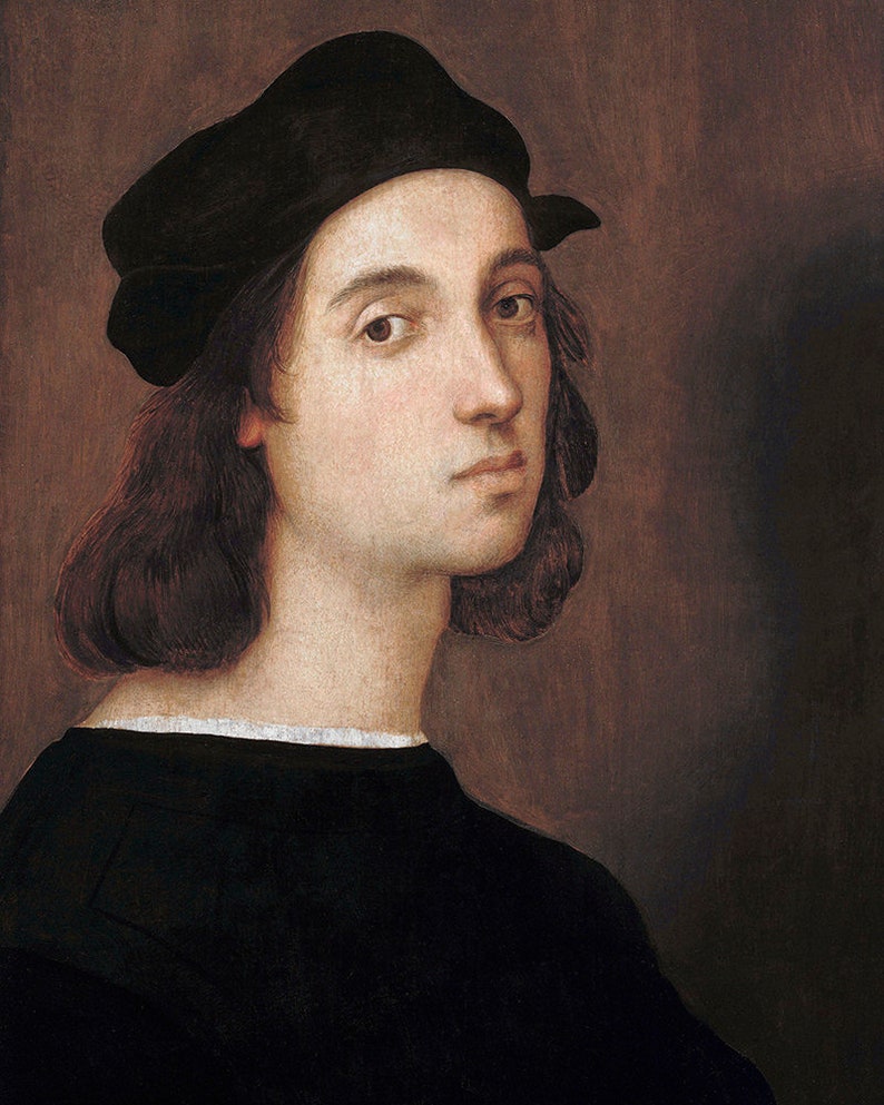 Raphael's Self-portrait,reproduction of a Classic Painting,antique Art ...