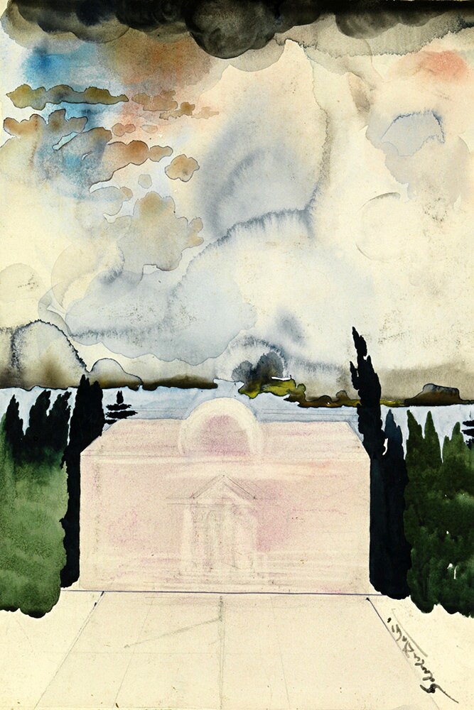 Project D'ARCHITECTURE Pour Une Villa-salvador Dali,exhibition Poster ...