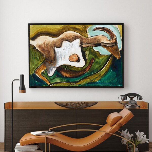 Goat Print - Etsy Canada
