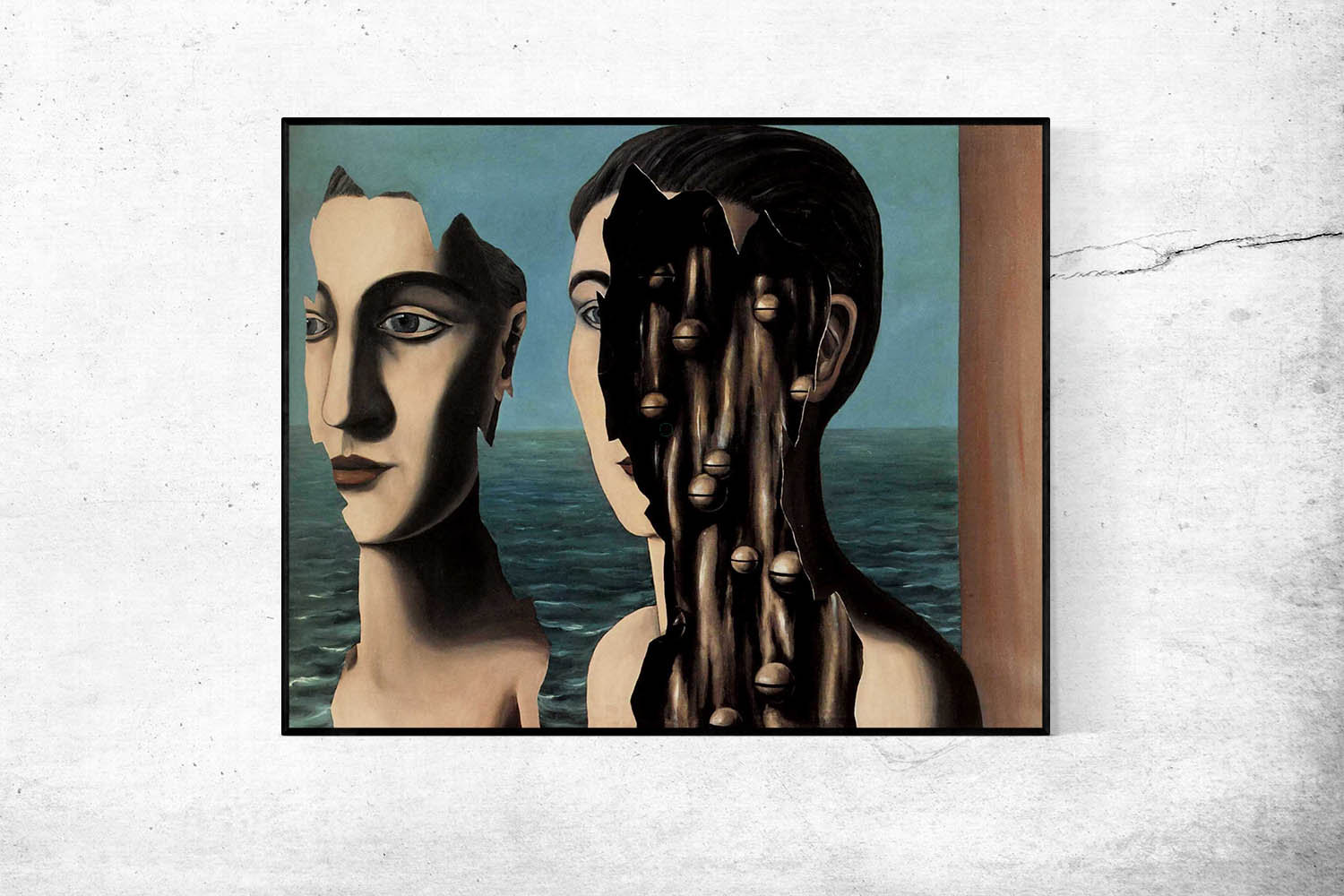 The Double Secret rene Magritte,home Office Decor,surrealist Art ...