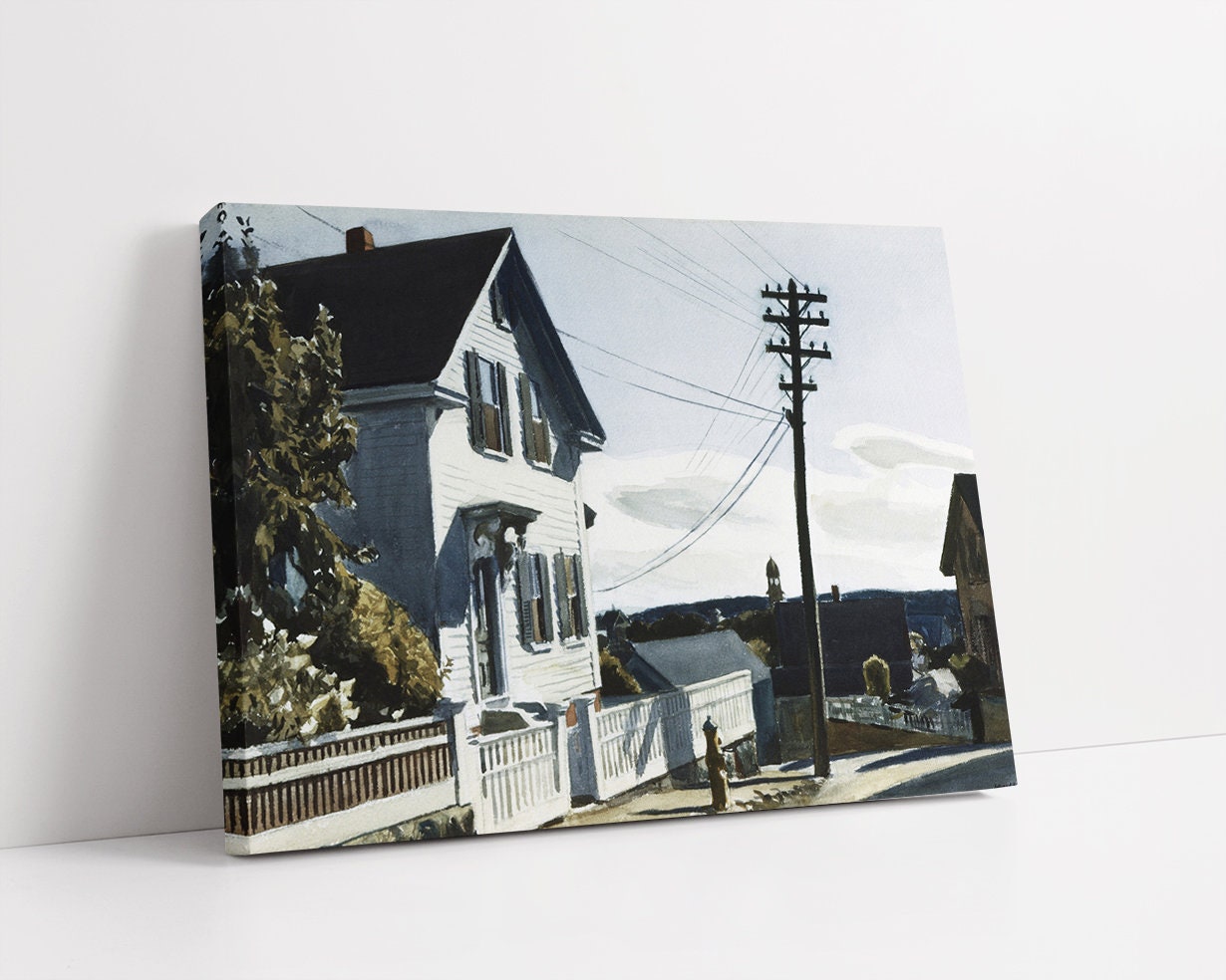 Adam's House-edward Hopper,home Office Decor,exhibition Poster,american ...