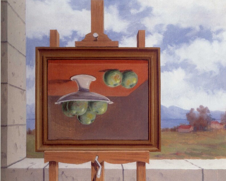 Alarm Clock-rene Magritte,home Office Decor,surrealist Art,abstract ...