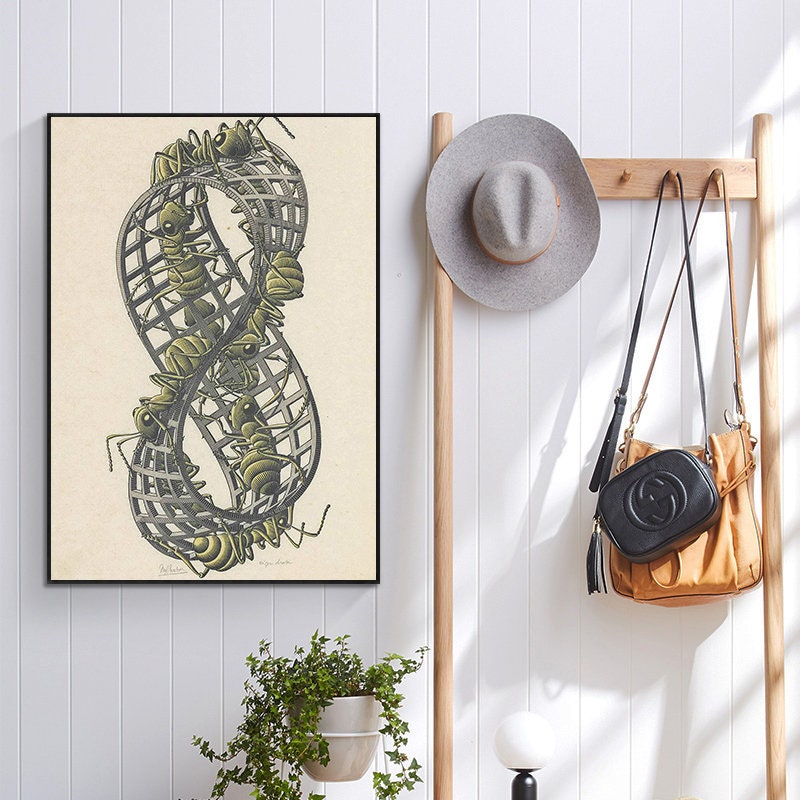 Mobius Strip-maurits Cornelis Escher,home Office Decor,modern ...