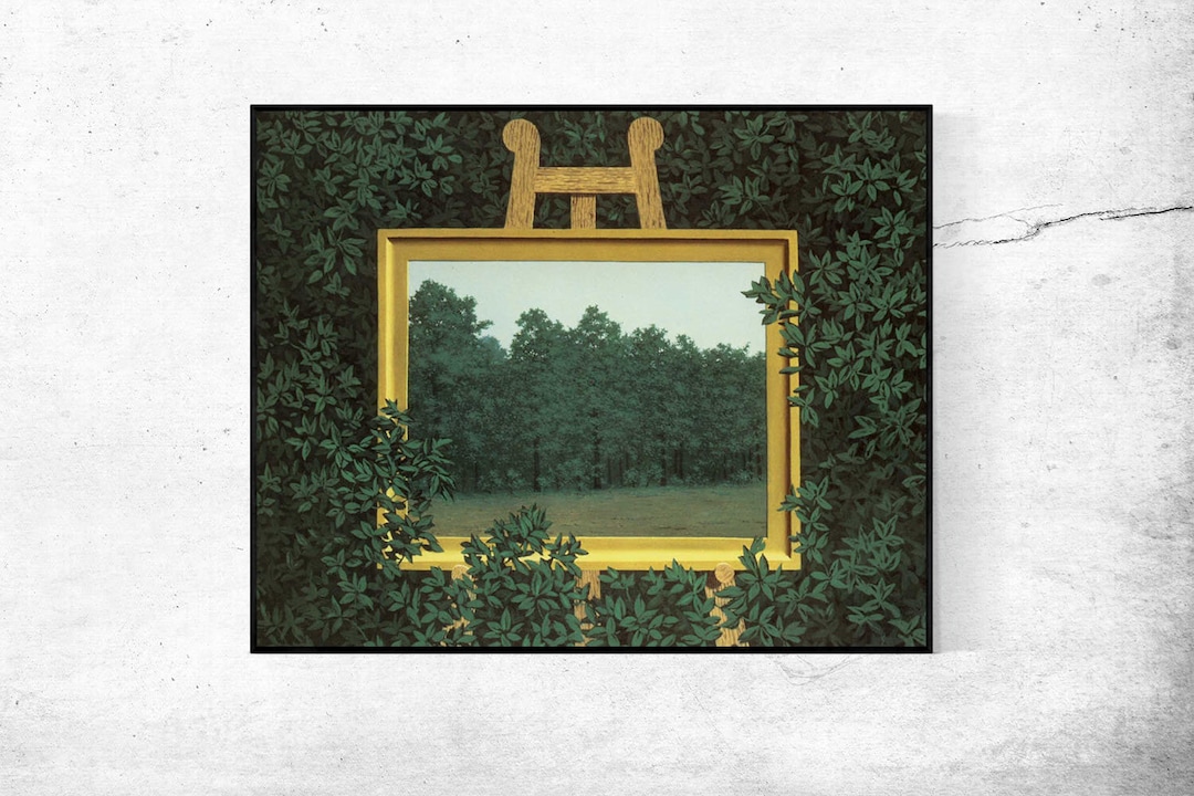La Cascade-rene Magritte,home Office Decor,surrealist Art,abstract ...