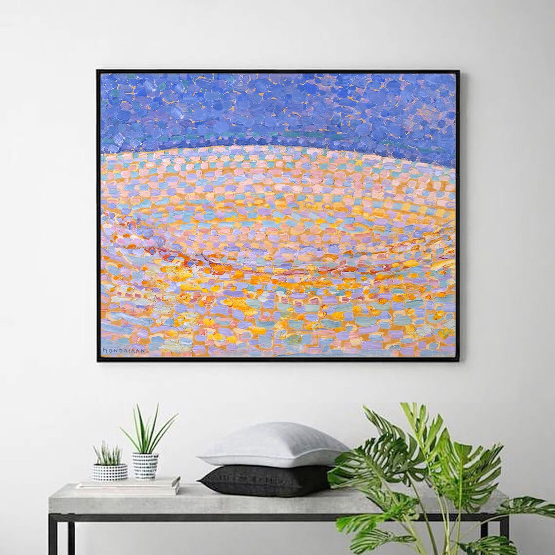 Piet Mondrian's Dune III -reproduction of a Classic Painting,antique ...