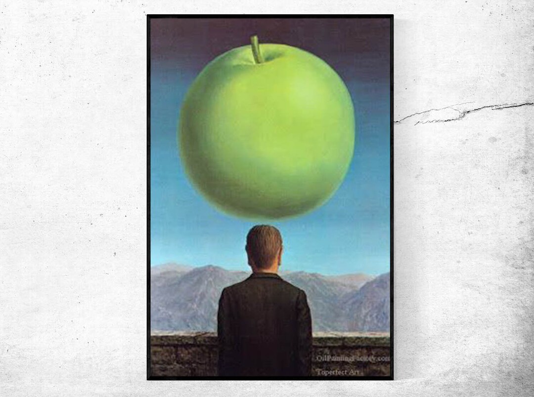The Postcard -rene Magritte,home Office Decor,surrealist Art,abstract ...