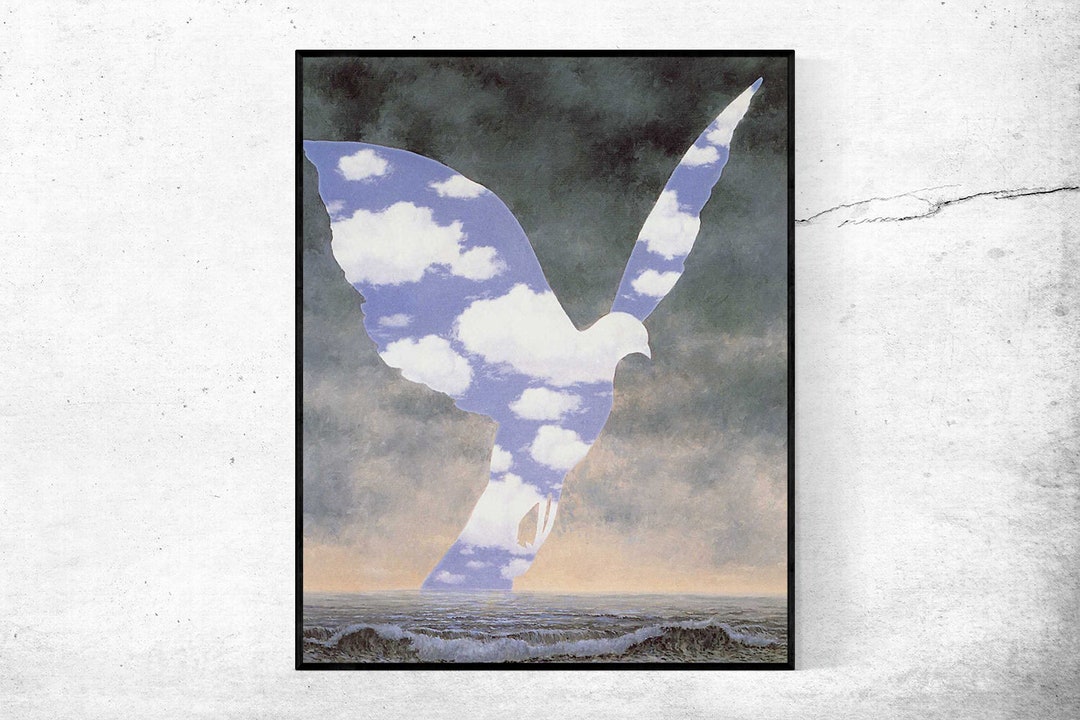 The Large Family-rene Magritte,home Office Decor,surrealist Art ...