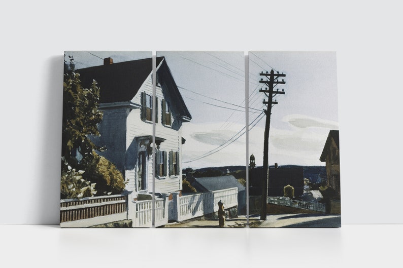 Adam's House-edward Hopper,home Office Decor,exhibition Poster,american ...