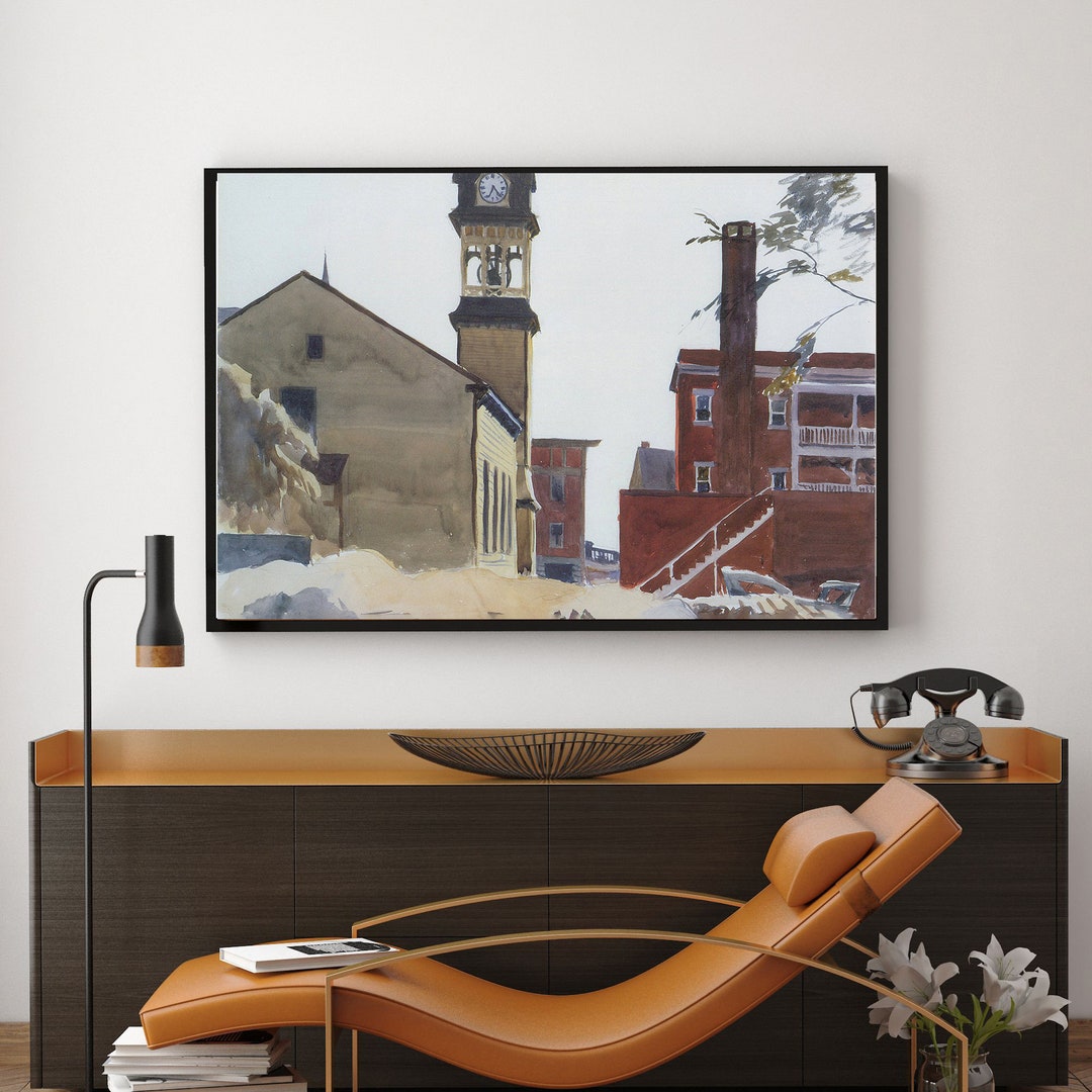 Bell Tower-edward Hopper,home Office Decor,exhibition Poster,american ...