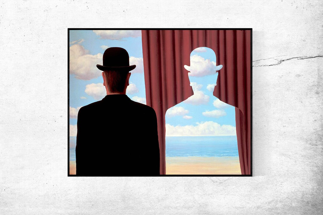 Decalcomania-rene Magritte,home Office Decor,surrealist Art,abstract ...