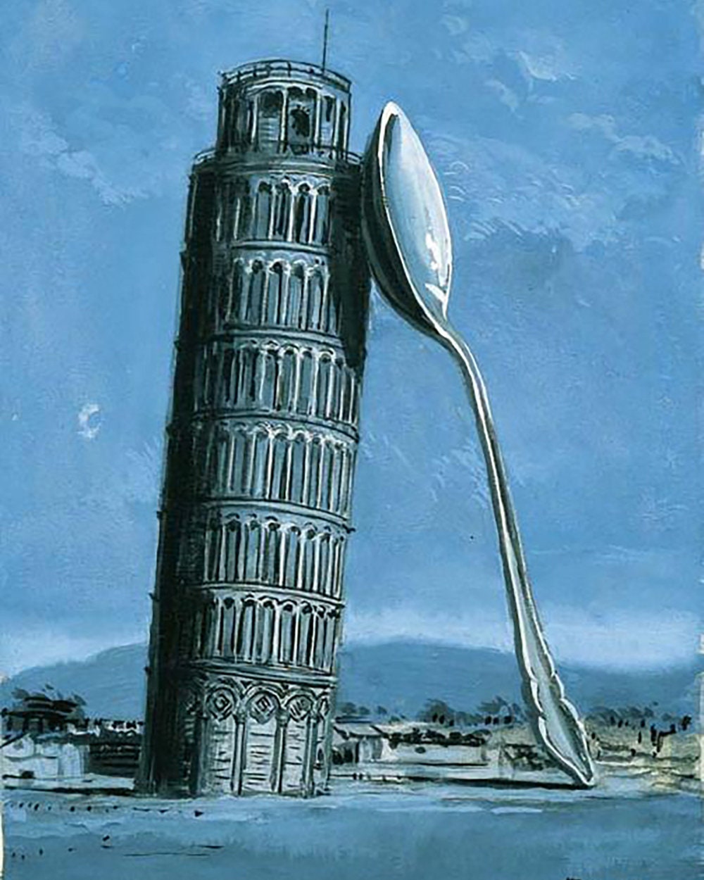 The Night of Pisa -rene Magritte,home Office Decor,surrealist Art ...