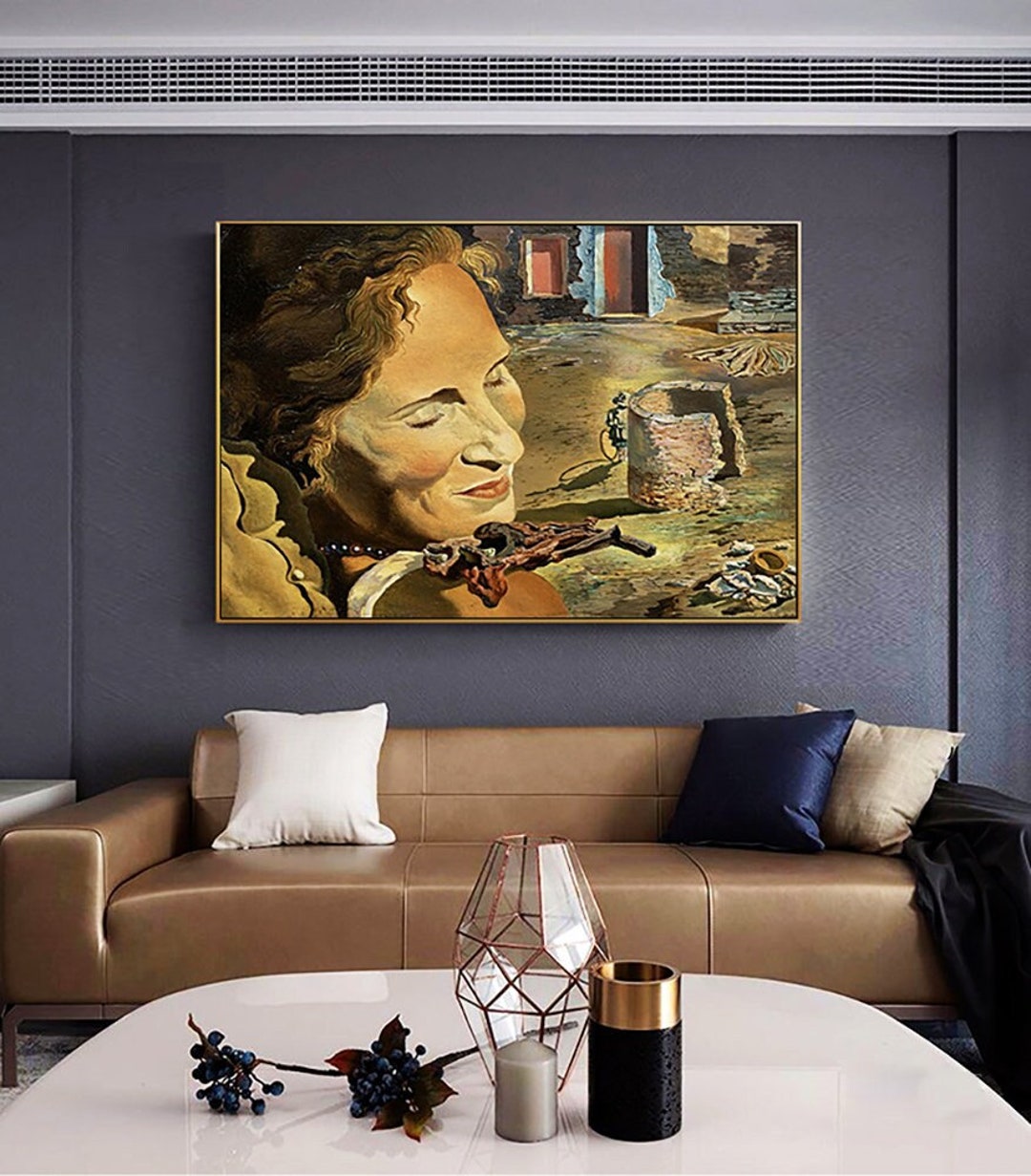 Portrait of Gala With Two Lamb Chops-salvador Dali,exhibition Poster ...