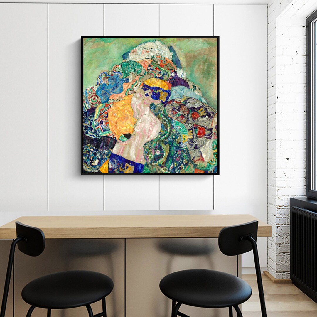 Gustav Klimt Baby-gustav Klimt,home Office Decor,art Nouveau,cottage ...