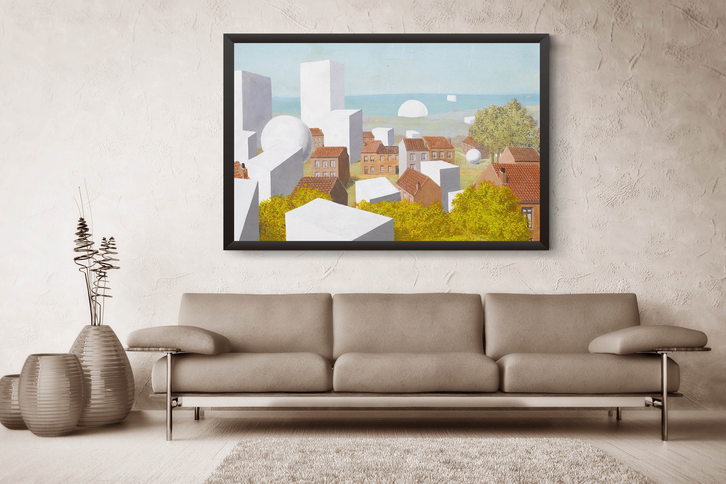 Le Calcul Mental-rene Magritte,home Office Decor,surrealist Art ...