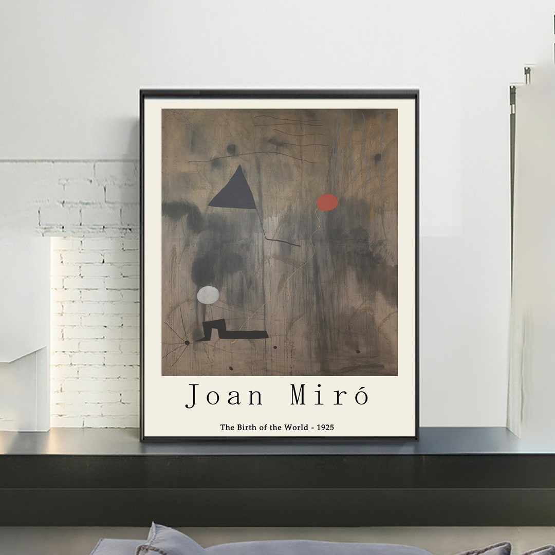 Joan Mir Poster Print - the Birth of the World,exhibition Poster ,wall ...