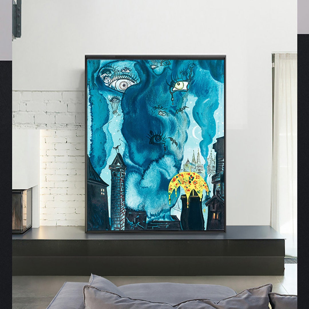 THE Sandman-salvador Dali,home Office Decor,exhibition Poster ...