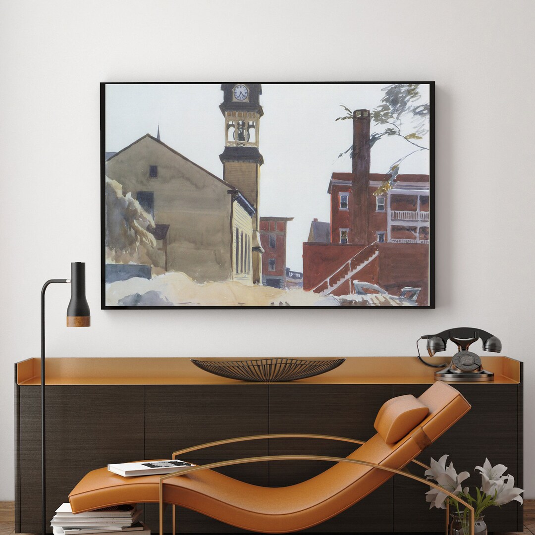 Bell Tower-edward Hopper,home Office Decor,exhibition Poster,american ...