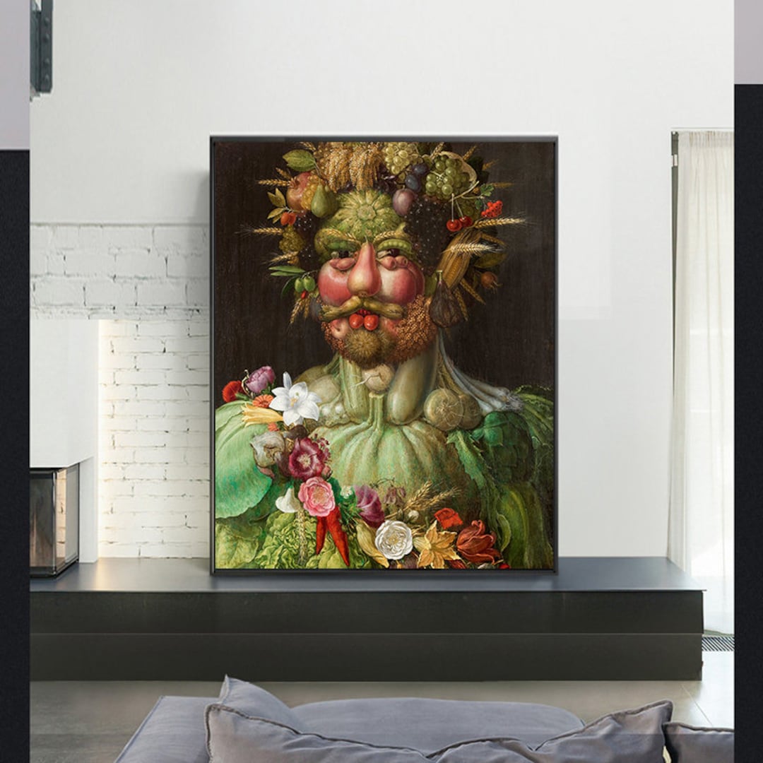 Rudolf II of Habsburg as Vertumnus-giuseppe Arcimboldo,wedding Gift ...