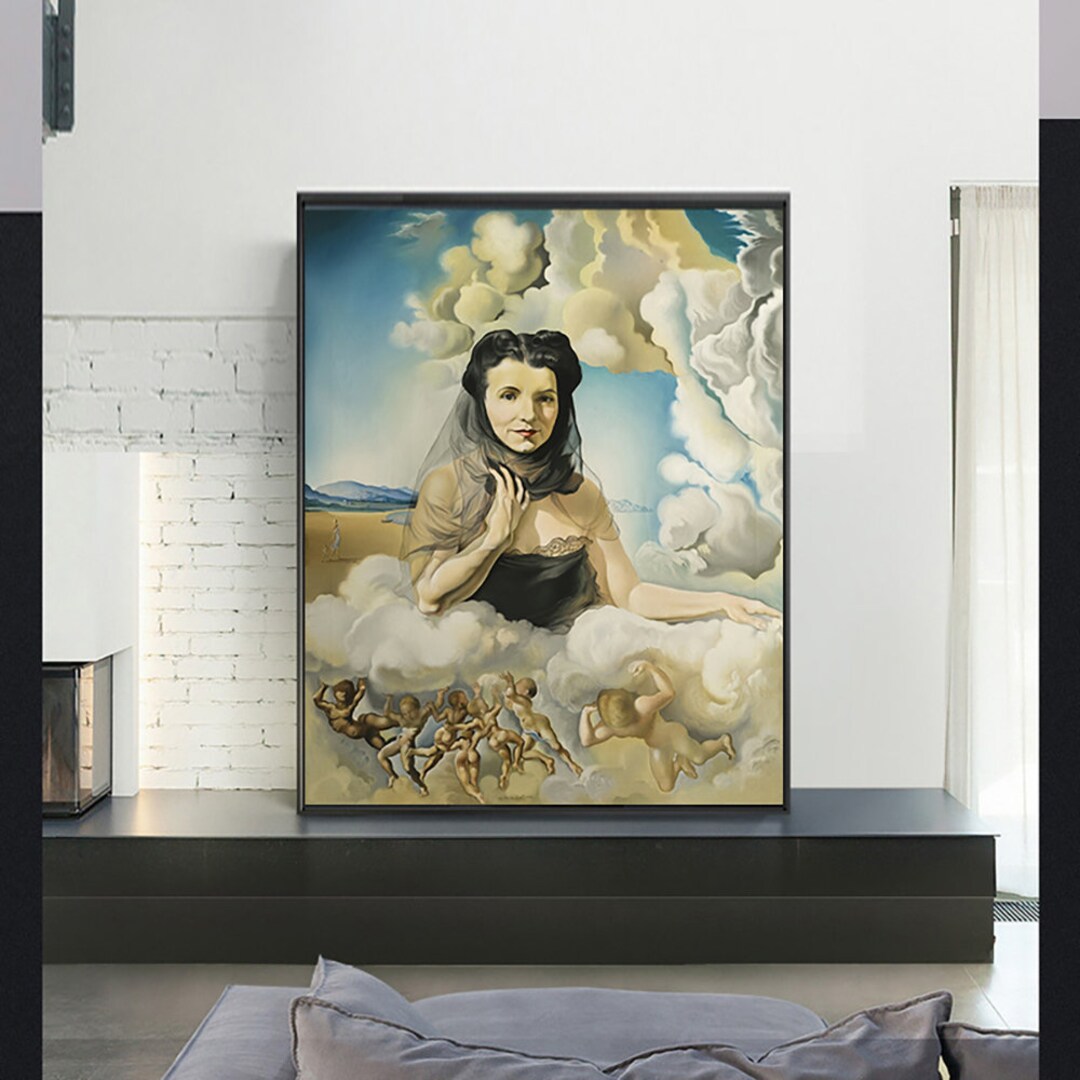 Portrait of Mrs. Ortiz-linares-salvador Dali,office Decor,exhibition ...