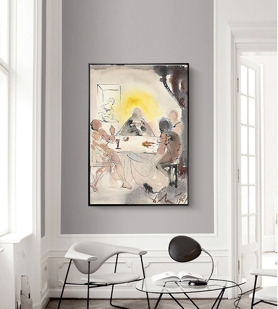Biblia Sacra Emmaus-salvador Dali,home Office Decor,exhibition Poster ...