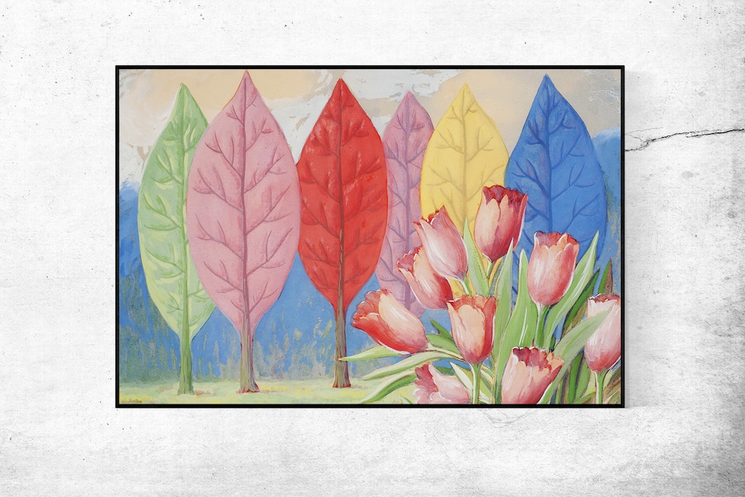 The Language of Colors-rene Magritte,home Office Decor,surrealist Art ...