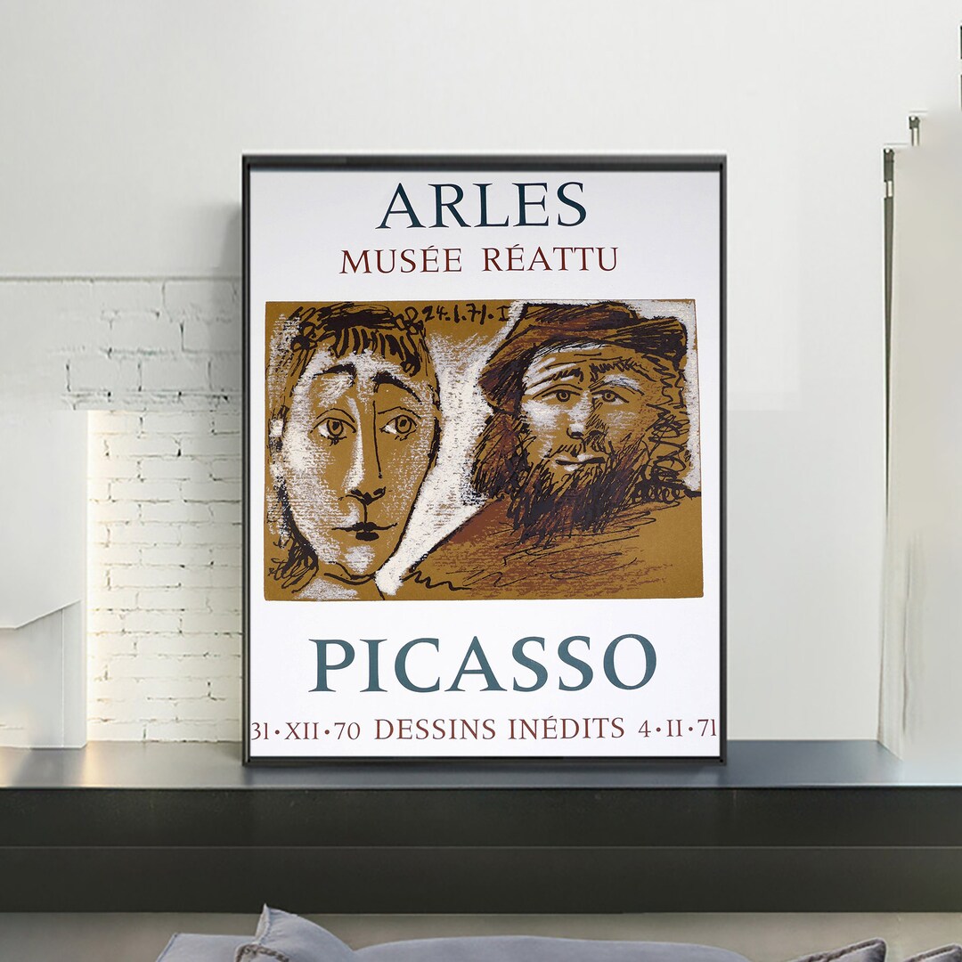 Pablo Picasso ,exhibition Poster ,wall Decor,home Office Decor,giclee ...