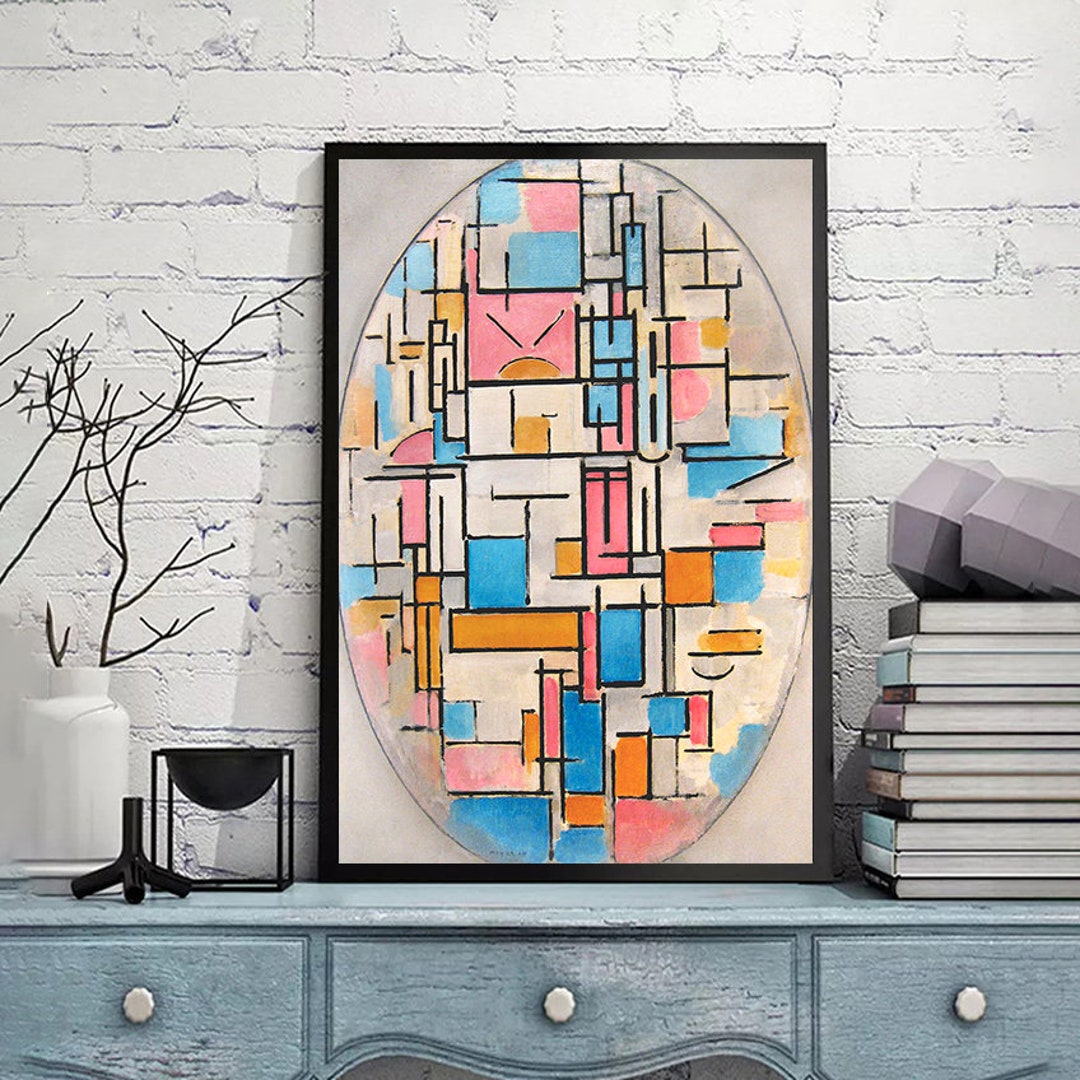 Piet Mondrian's Composition-reproduction of a Classic Painting,antique ...