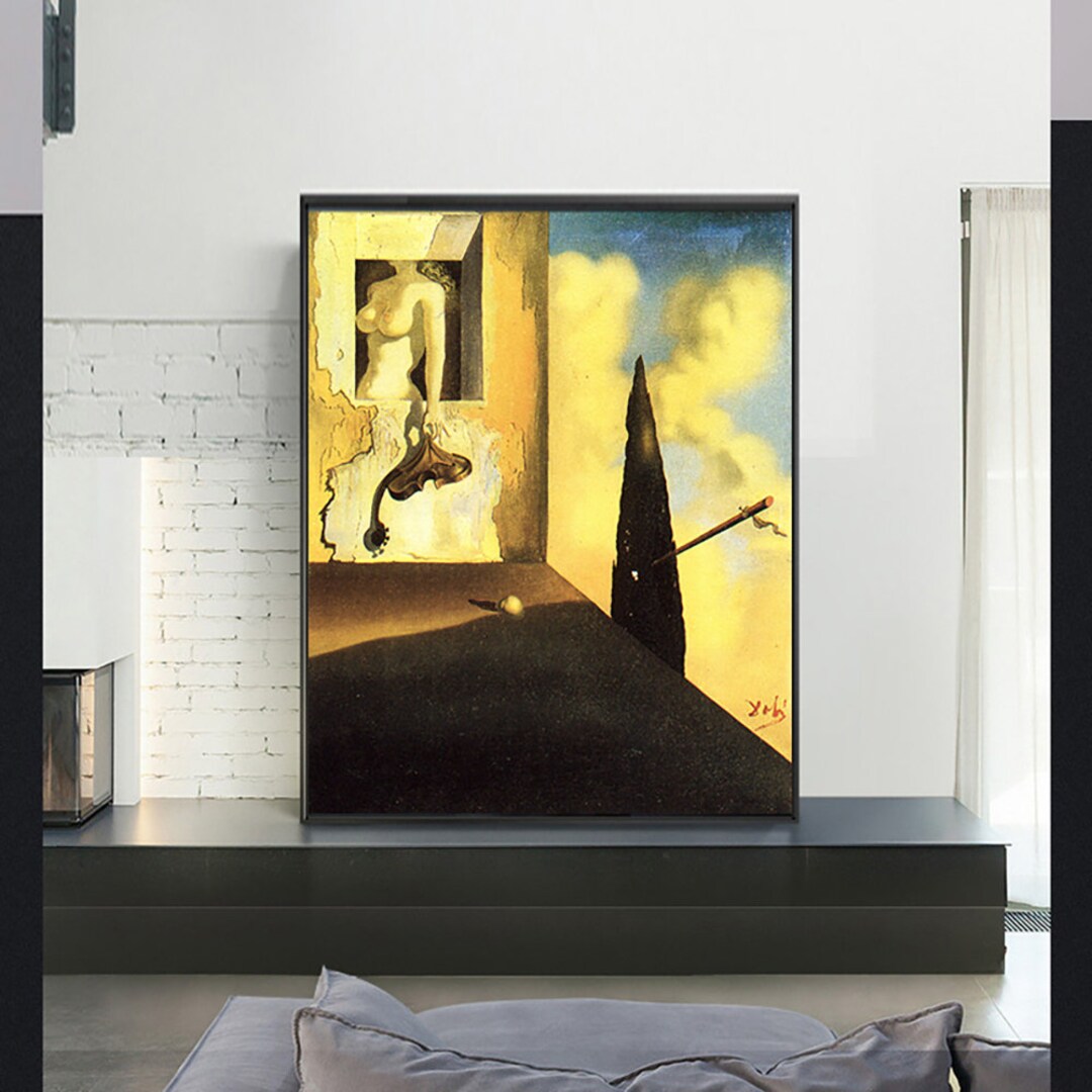 Masochistic-salvador Dali,home Office Decor,exhibition Poster ...