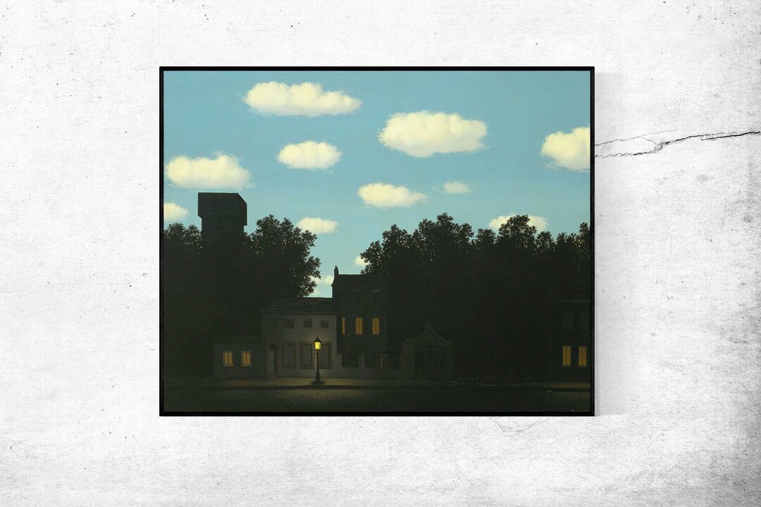 The Empire of Light-rene Magritte,home Office Decor,surrealist Art ...