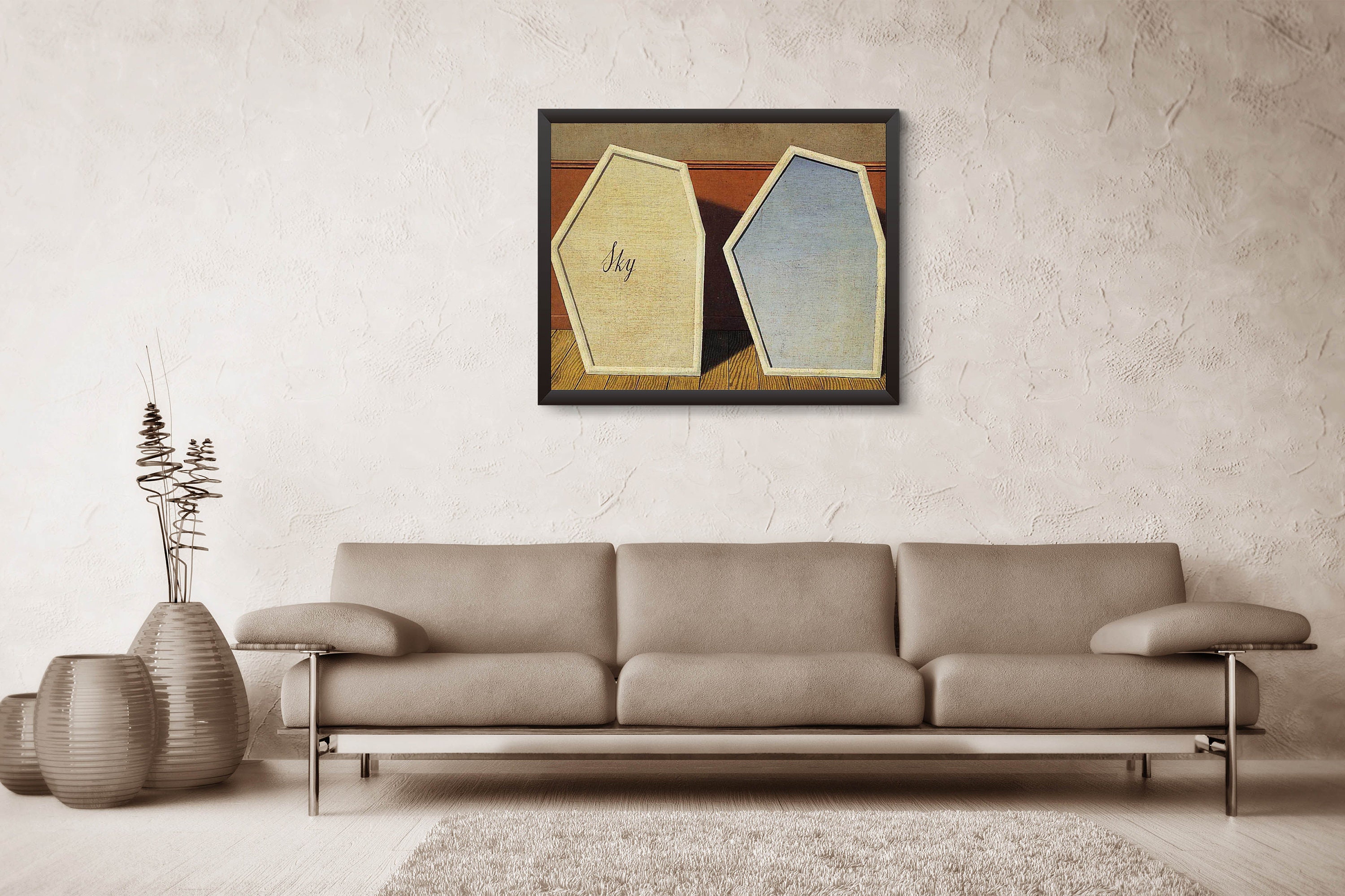 Palace of Curtains-rene Magritte,home Office Decor,surrealist Art ...