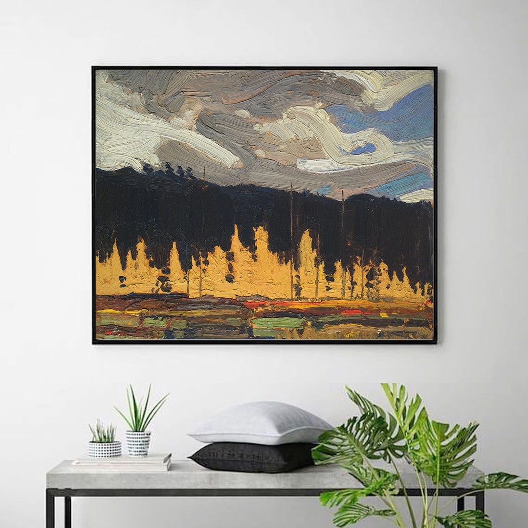 Tamarack Swamp -tom Thomson,home Office Wall Art Decor,canada Landscape ...