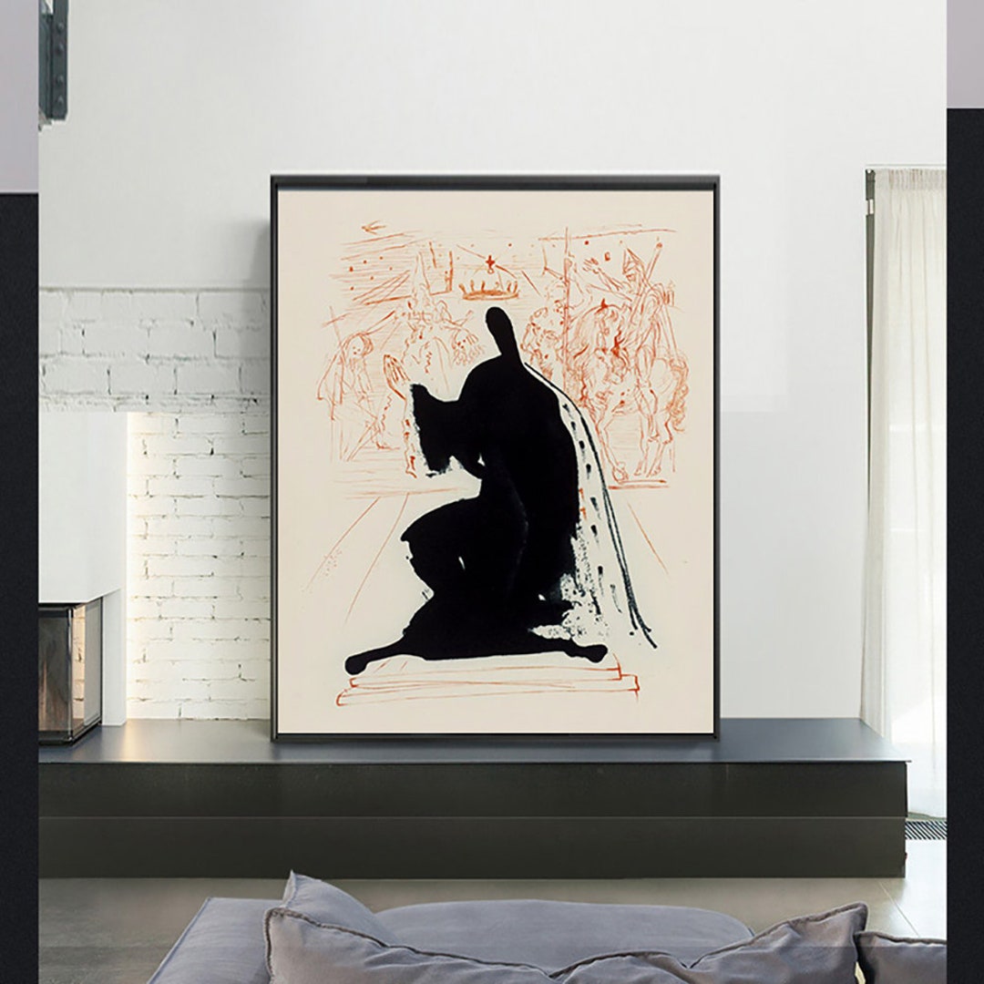 King of Aragon-salvador Dali,home Office Decor,exhibition Poster ...