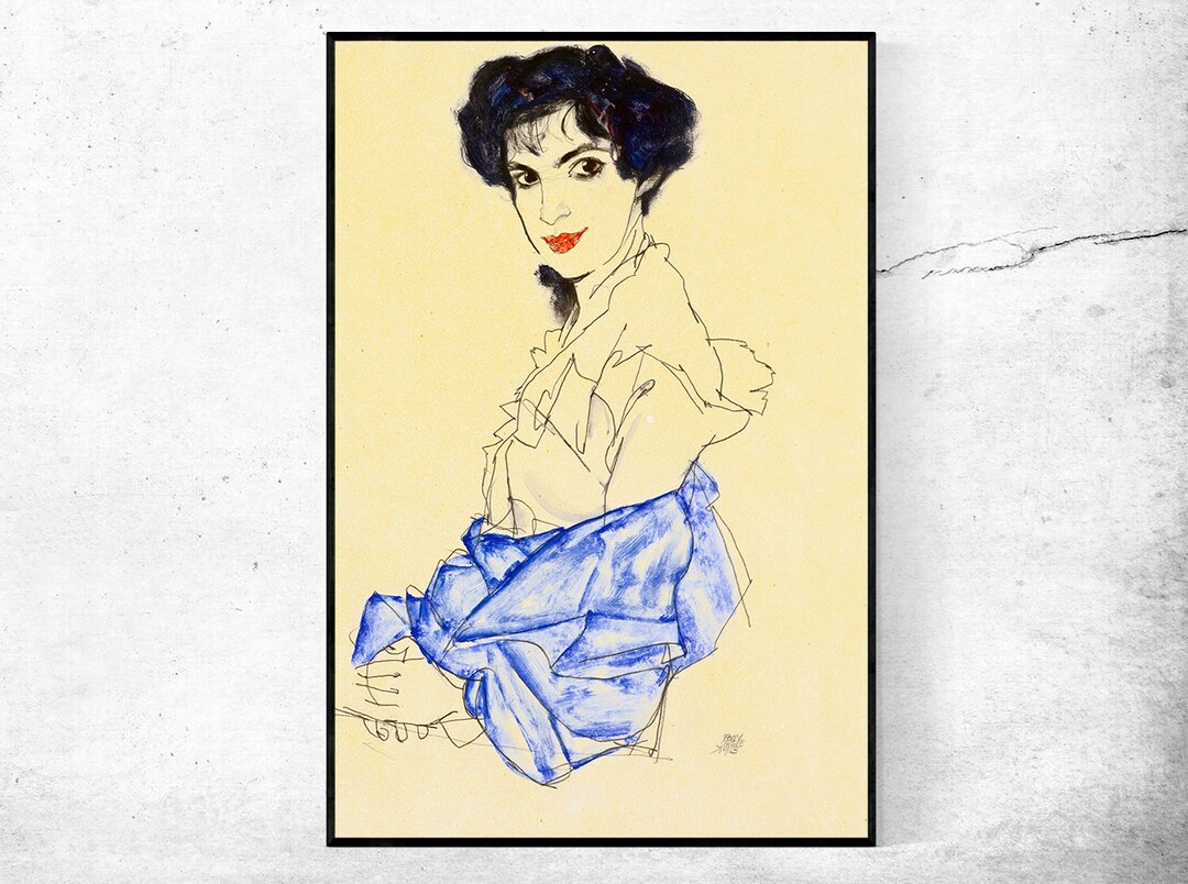 Bildnis Elisabeth Lederer-egon Schiele,home Decor,housewarming Gift ...
