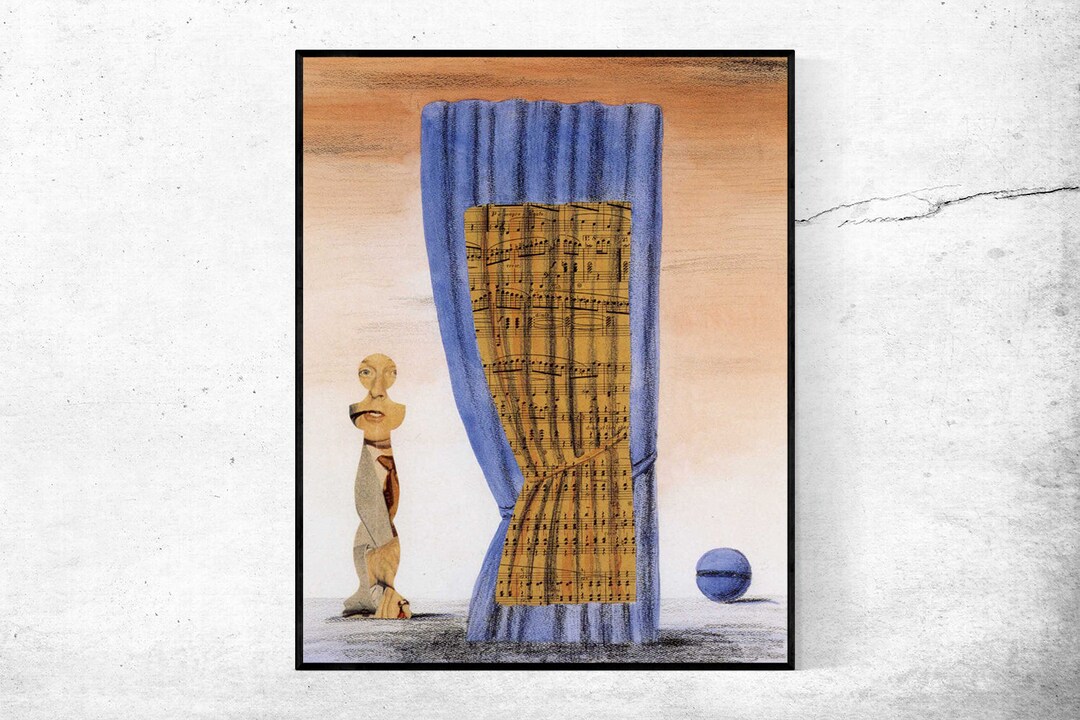 Sky-rene Magritte,home Office Decor,surrealist Art,abstract Painting ...