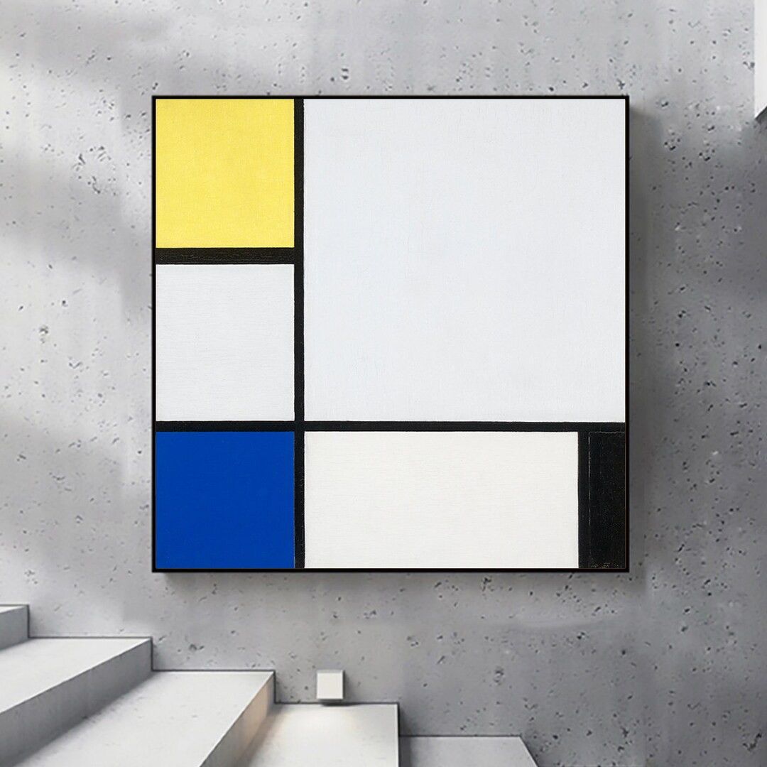 Composition by Piet Mondrian-reproduction of a Classic Painting,antique ...