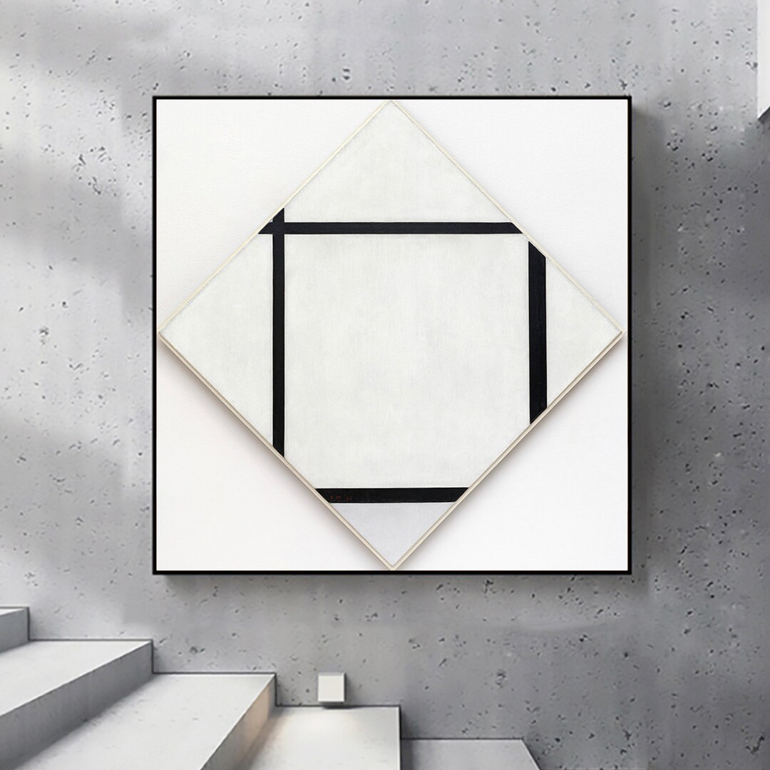 Piet Mondrian's Tableau I-reproduction of a Classic Painting,antique ...
