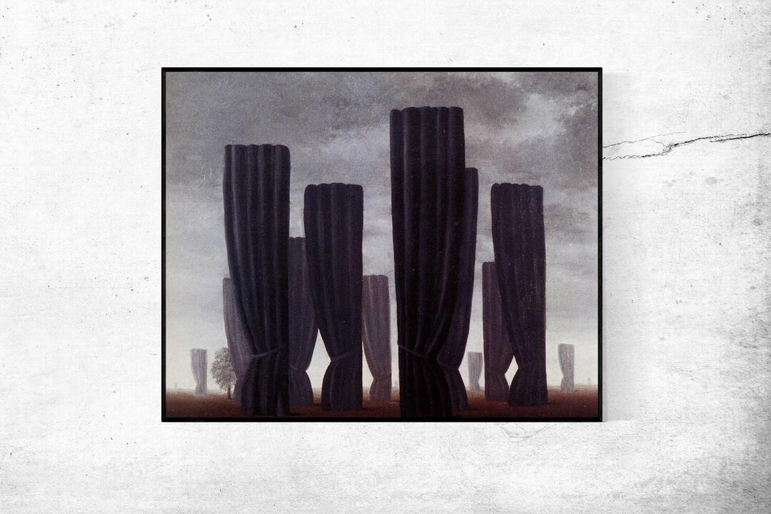Sky-rene Magritte,home Office Decor,surrealist Art,abstract Painting ...
