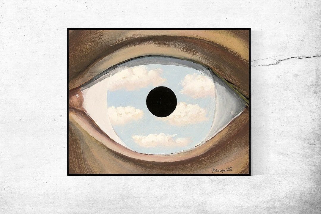 The False Mirror-rene Magritte,home Office Decor,surrealist Art ...