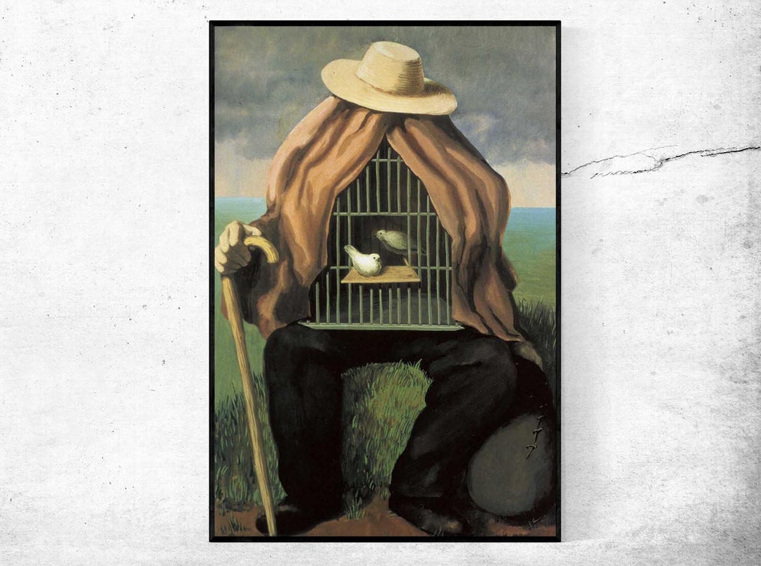 Thehealer rene Magritte,home Office Decor,surrealist Art,abstract ...