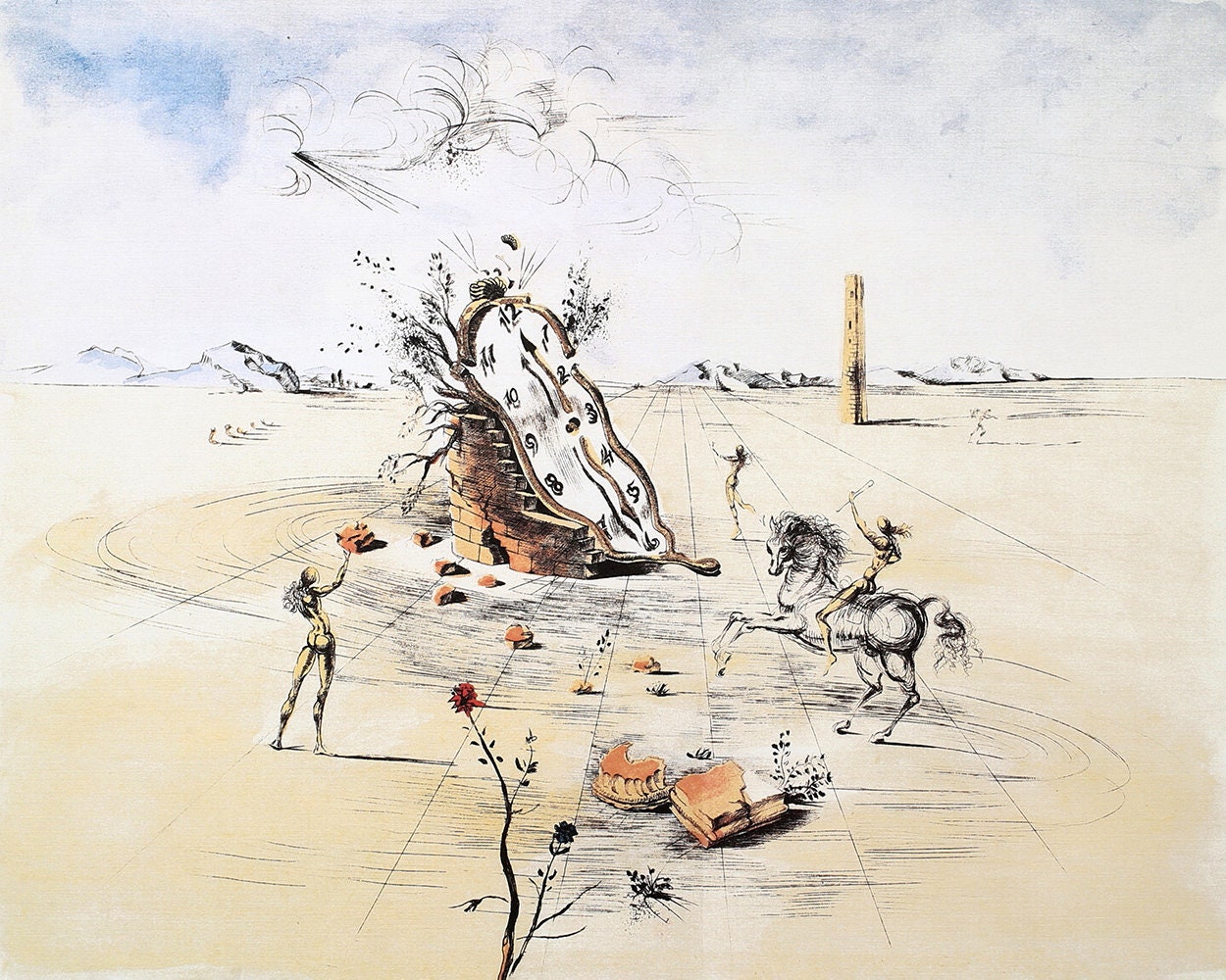 Melting Space-time-salvador Dali,home Office Decor,exhibition Poster ...