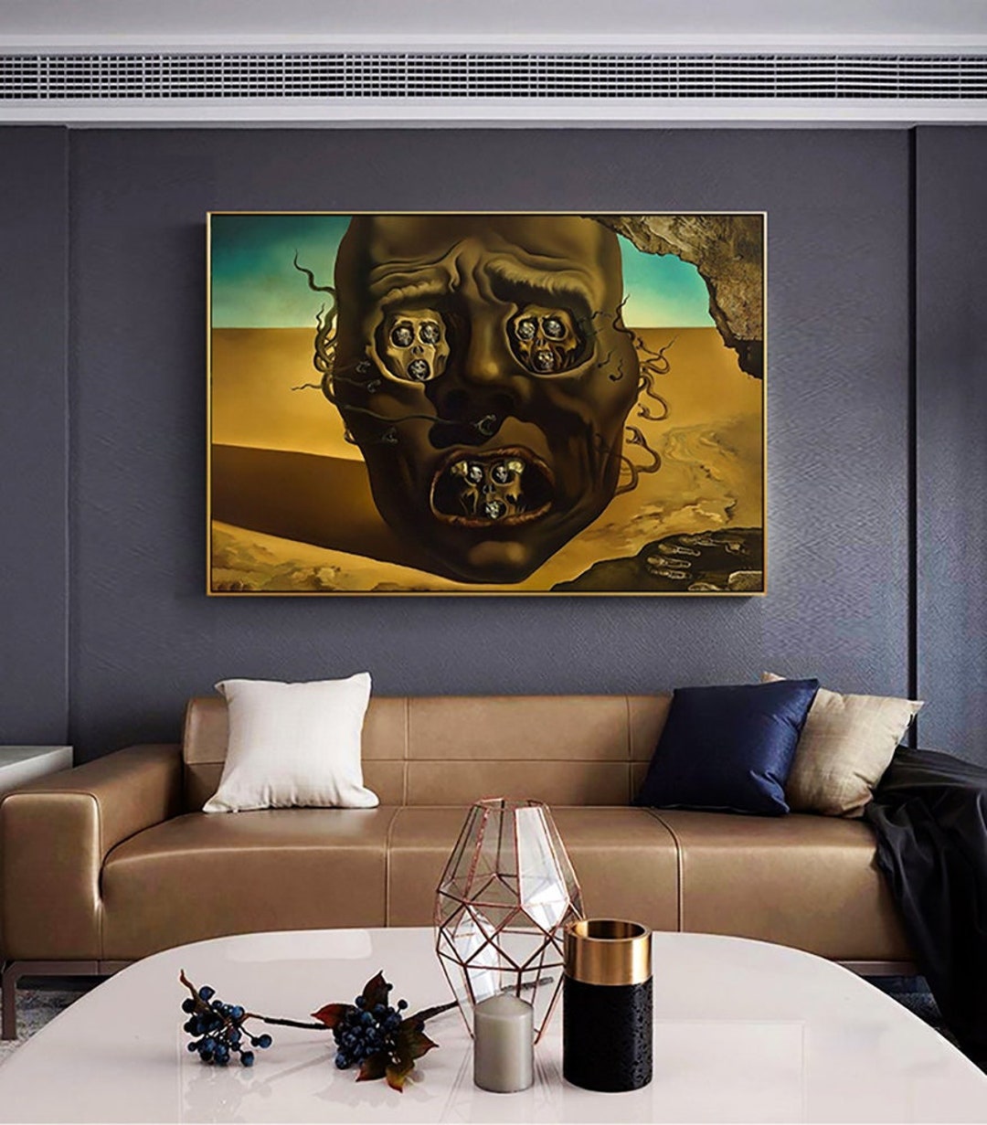 The Face of War-salvador Dali,home Office Decor,exhibition Poster ...