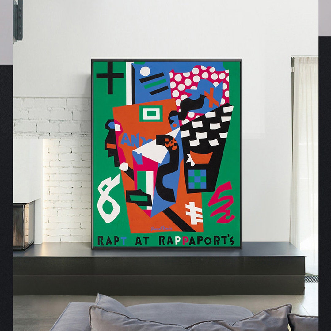 Rapt at Rappaport’s-stuart Davis,home Office Decor,modern Abstract Art ...
