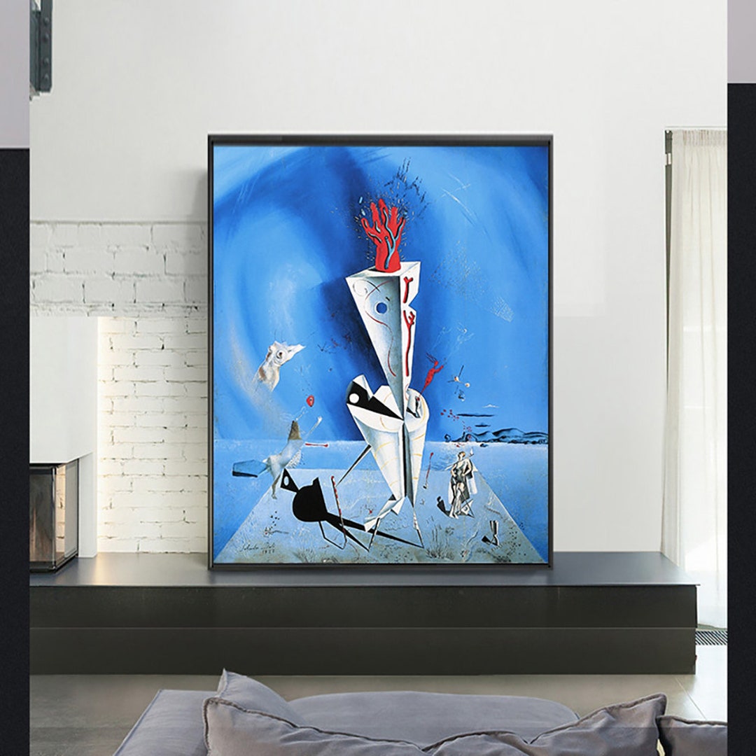Apparatus and Hand-salvador Dali,home Office Decor,exhibition Poster ...