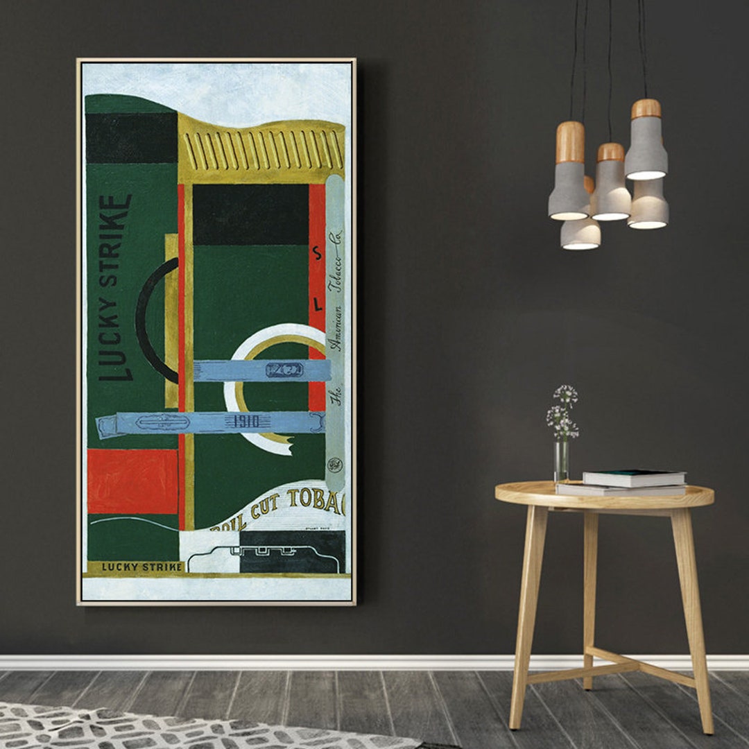 Lucky Strike -stuart Davis,home Office Decor,modern Abstract Art ...