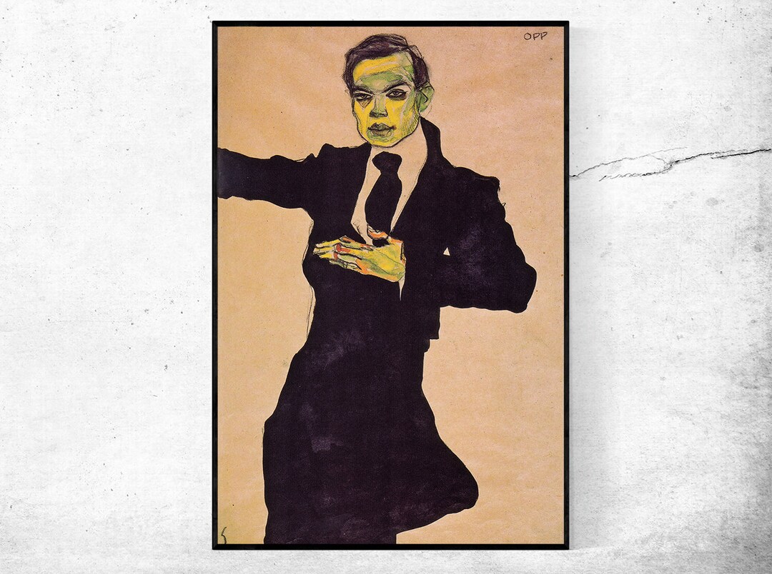 Der Maler Max Oppenheimer-egon Schiele,home Decor,housewarming Gift ...