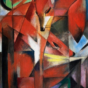 Franz Marc's the Foxes-reproduction of a Classic Painting,antique Art ...