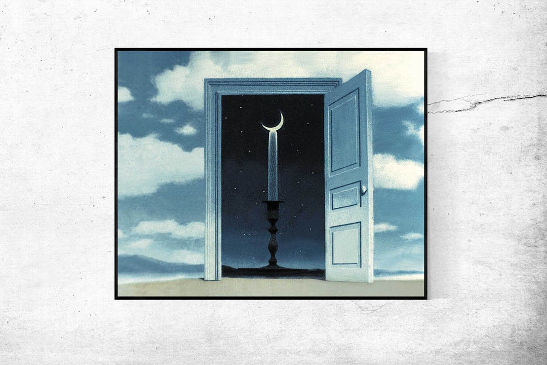 The Enchanted Domain-rene Magritte,home Office Decor,surrealist Art ...