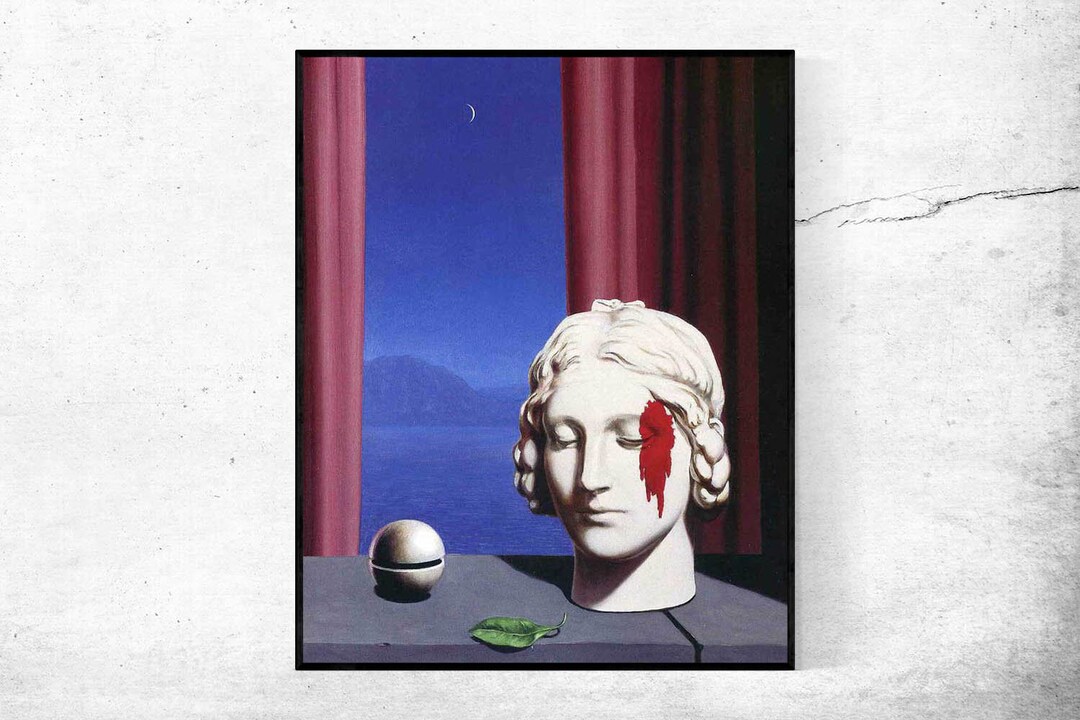 Gypsum-rene Magritte,home Office Decor,surrealist Art,abstract Painting ...