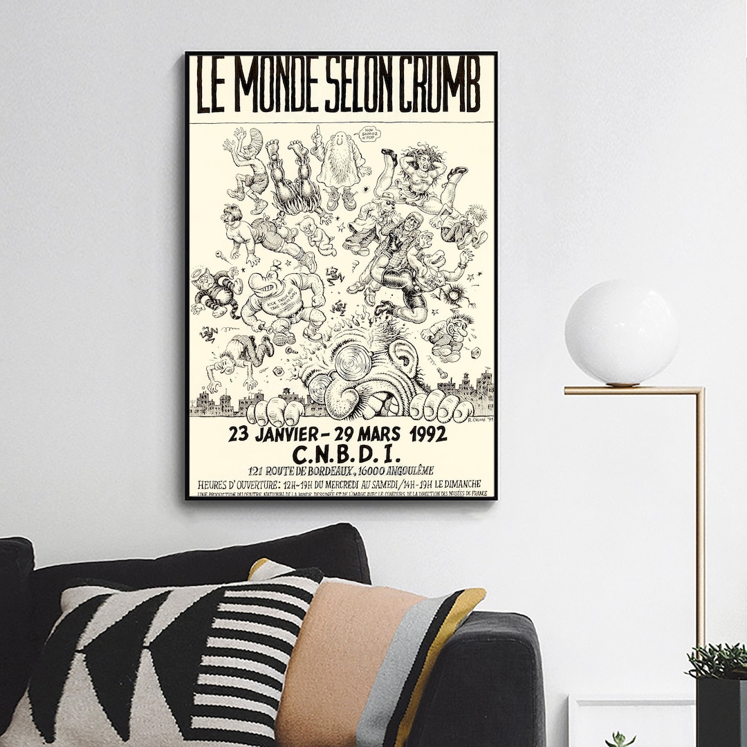 Robert Crumb Le Monde Selon Crumb Promotion Poster-exhibition Poster ...