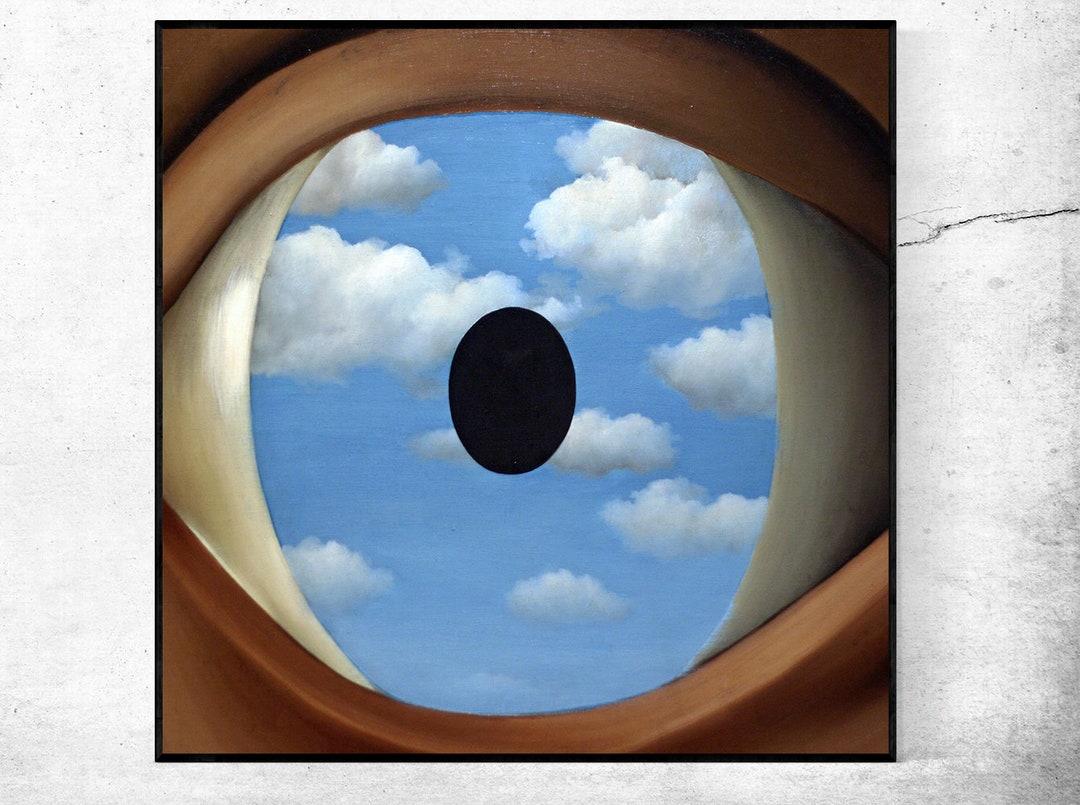 The False Mirror-rene Magritte,home Office Decor,surrealist Art ...